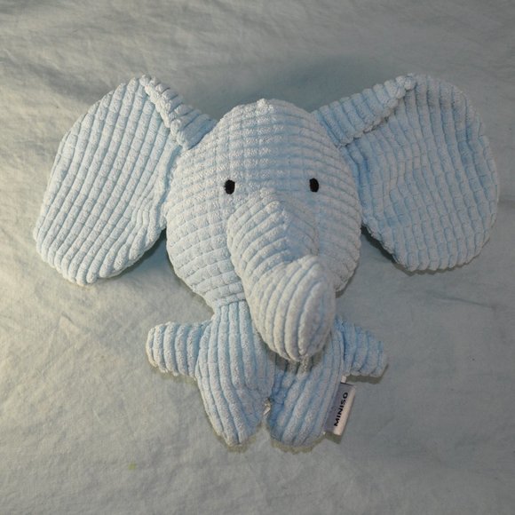 Miniso | Toys | Plush Blue Elephant Miniso Squeaker Stuffed Animal W395 ...